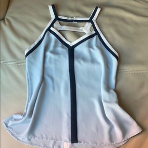 BCBGMaxAzria | Tops | Bcbg Tank And Baby Blue | Poshmark